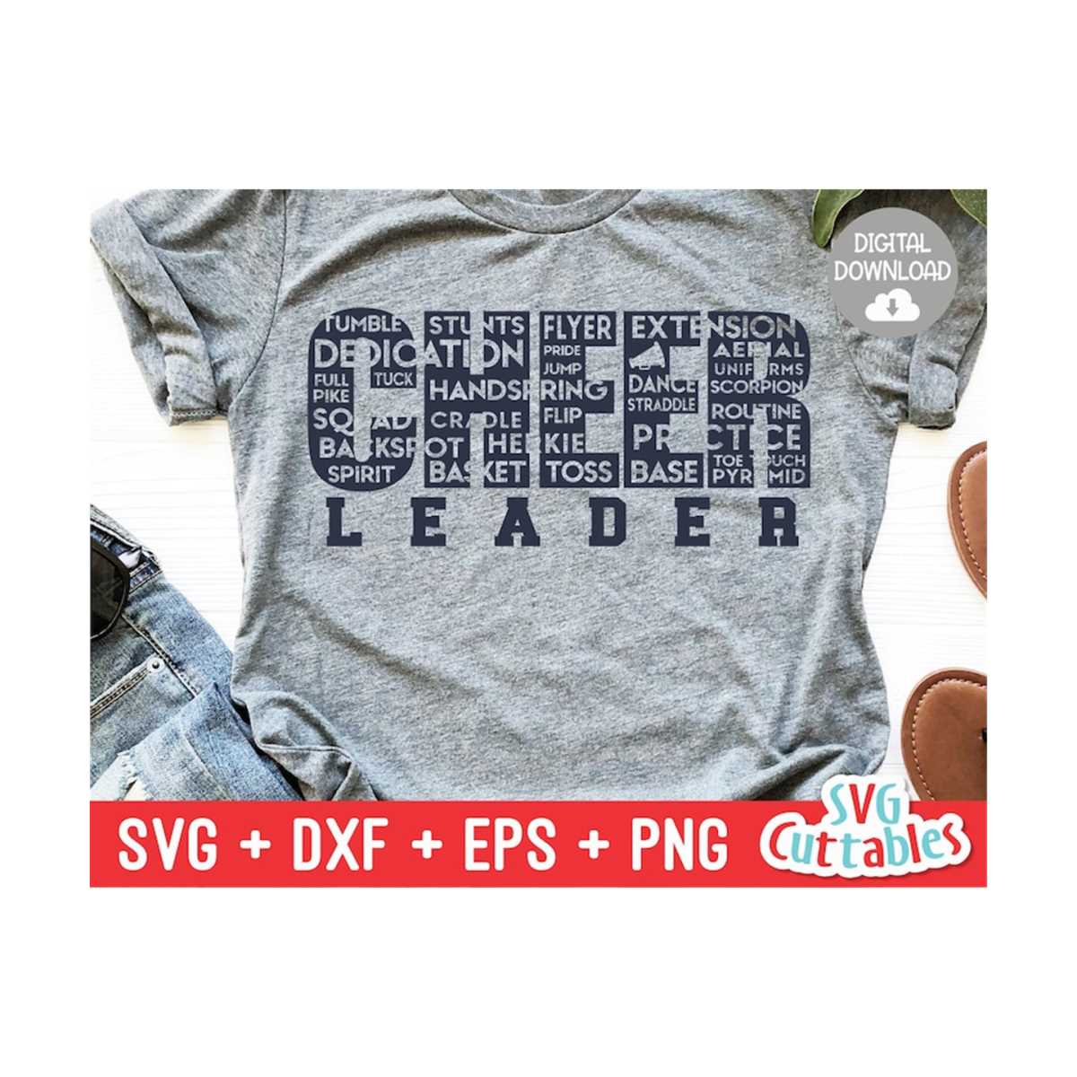 Cheer Word Art svg - Cheerleader Cut File - dxf - eps - svg | Inspire ...