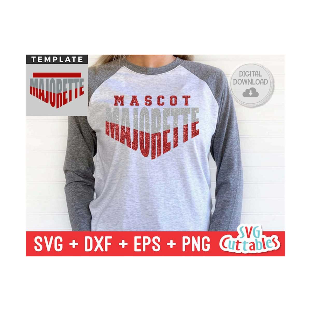 Majorette svg Cut File - Majorette Template 001 - svg - eps - Inspire ...