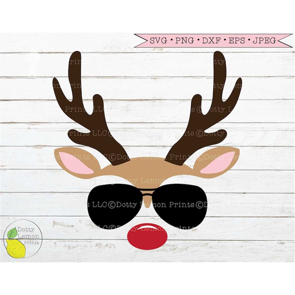 Christmas svg Reindeer Face svg Rudolph svg Boy Reindeer Mon | Inspire ...