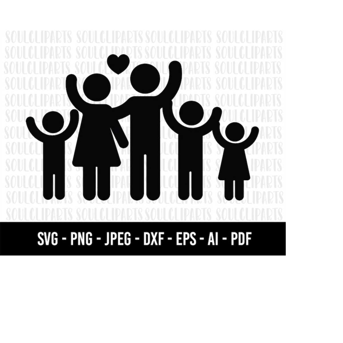 COD768- Family icons Svg, Happy Family Svg, Parents svg, Sti | Inspire ...