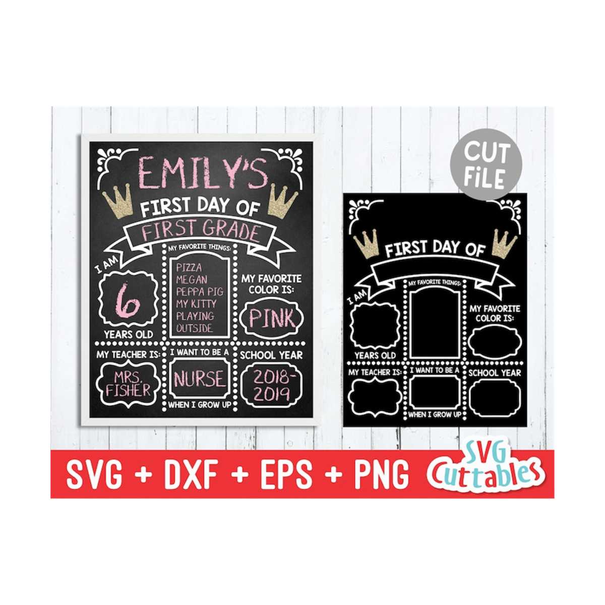 First Day of School Chalkboard svg - Last Day of School - sv | Inspire ...