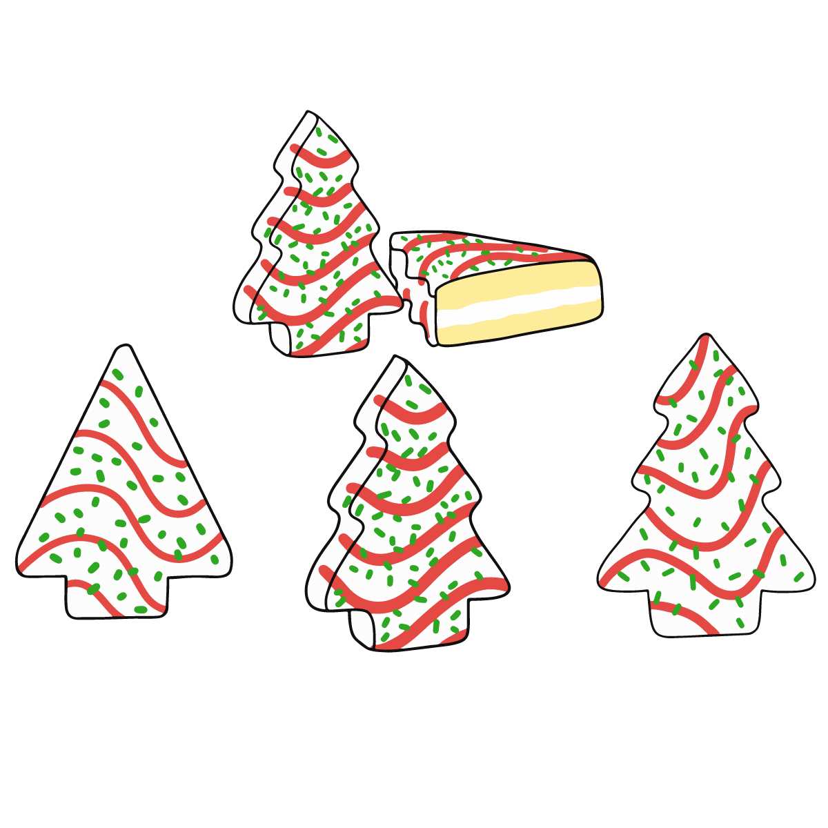 Little Debbie Christmas Tree Cakes Gift SVG | Inspire Uplift