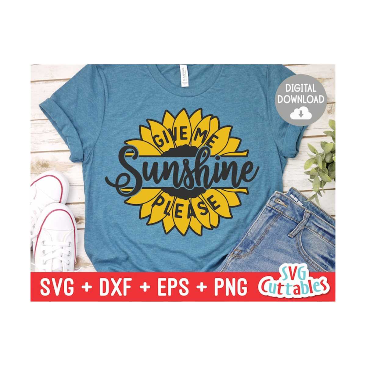 Give Me Sunshine Please svg - Sunflower svg Cut File - Summ | Inspire ...