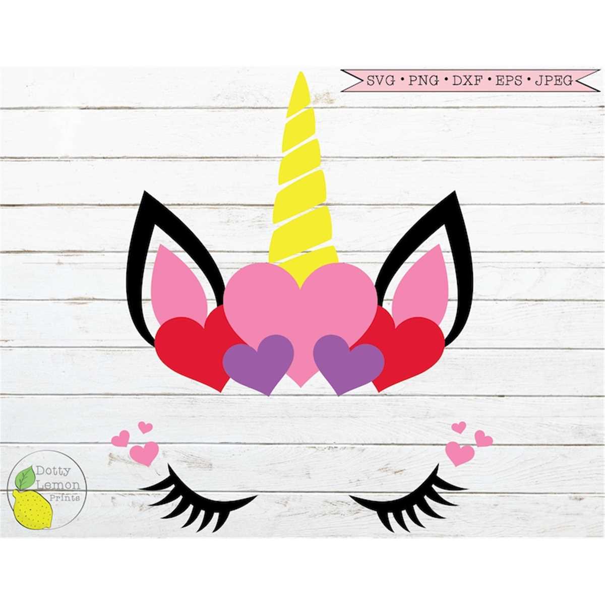 Valentine Unicorn SVG, Heart Valentines Day svg Love svg Gir | Inspire ...