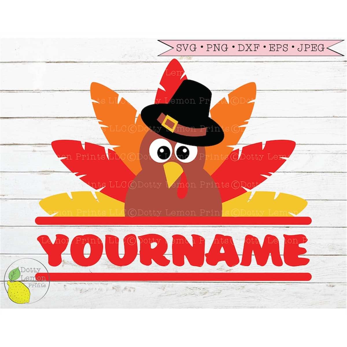 Thanksgiving Monogram Turkey svg, Fall svg Autumn svg Kids s | Inspire ...