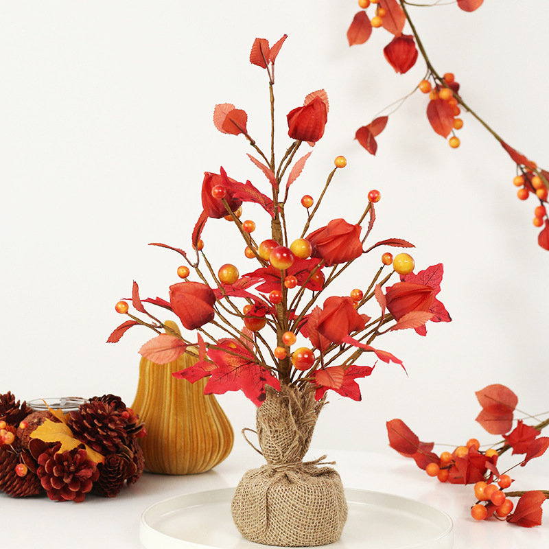 Halloween Decorations Paris Eucalyptus Berry Maple Tree Orna | Inspire ...