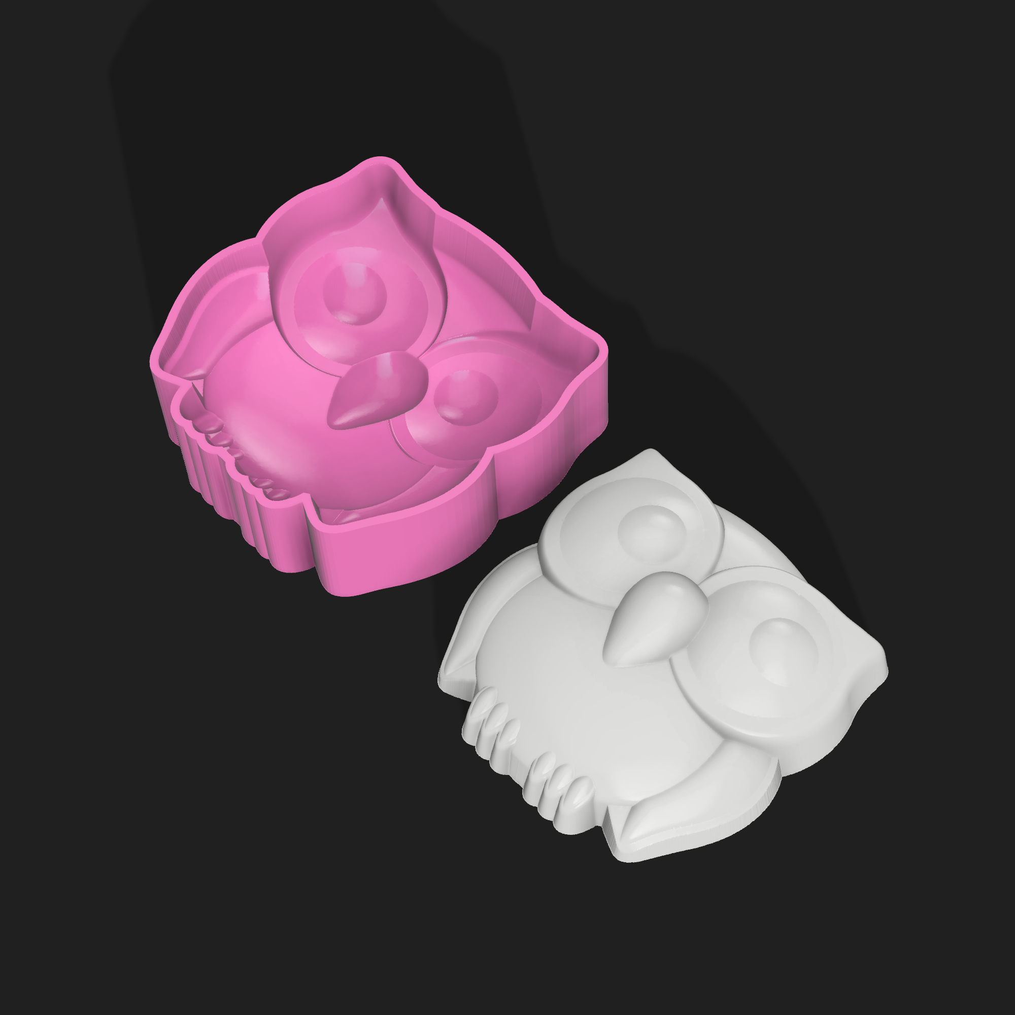 Owl Bath Bomb Mold STL files - Inspire Uplift
