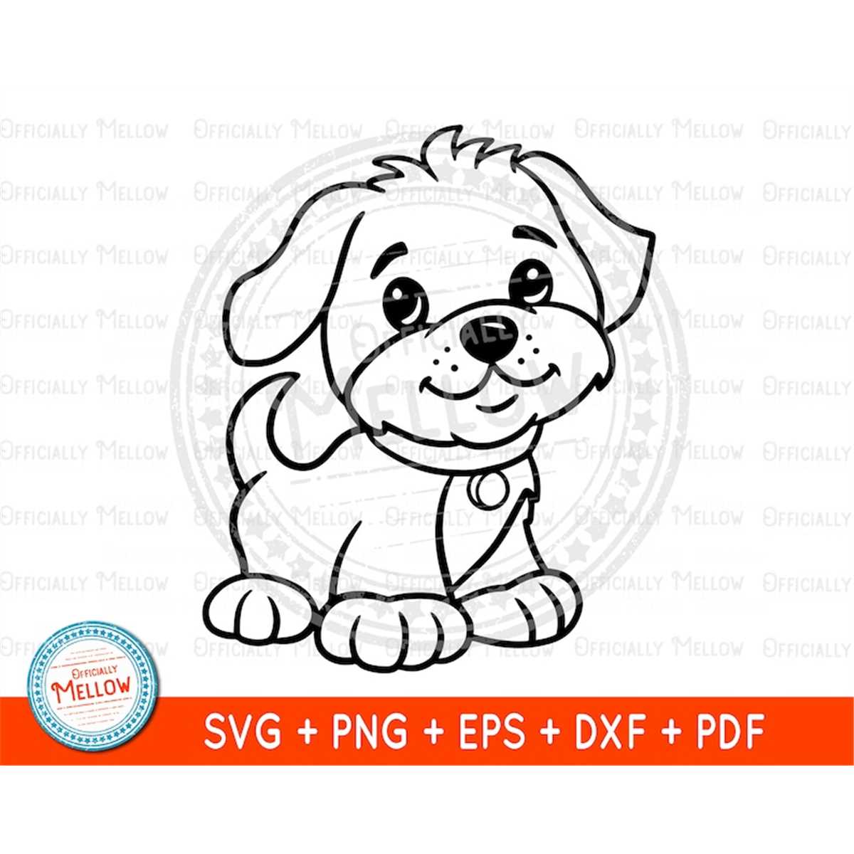 Puppy SVG, Dog SVG, Cartoon Dog SVG, Cute Puppy Clipart, Kid | Inspire ...