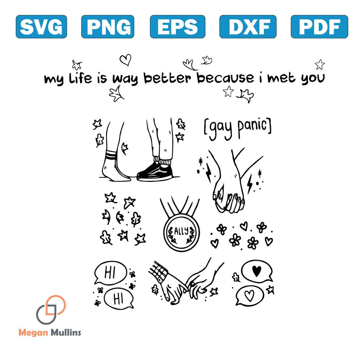 Heartstopper Gay Panic SVG My Life Is Always Better SVG File | Inspire ...