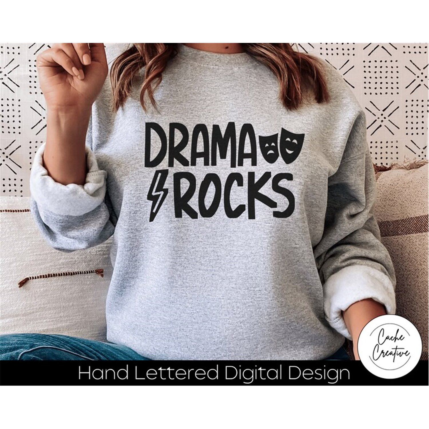 Drama Rocks SVG INSTANT download dxf, svg, eps, png, jpg, pd - Inspire ...