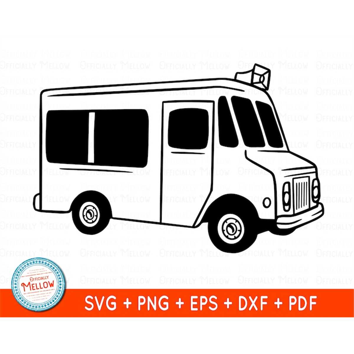 Food Truck SVG, Ice Cream Truck, Food Truck Clip art, Food T - Inspire ...
