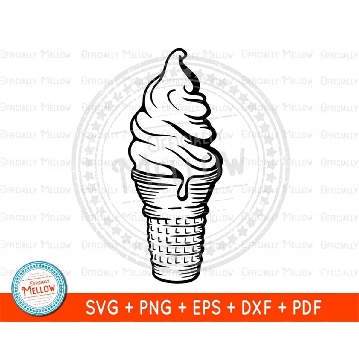Ice Cream SVG, Ice Cream Clipart, Ice Cream Cone SVG, Drippi - Inspire ...
