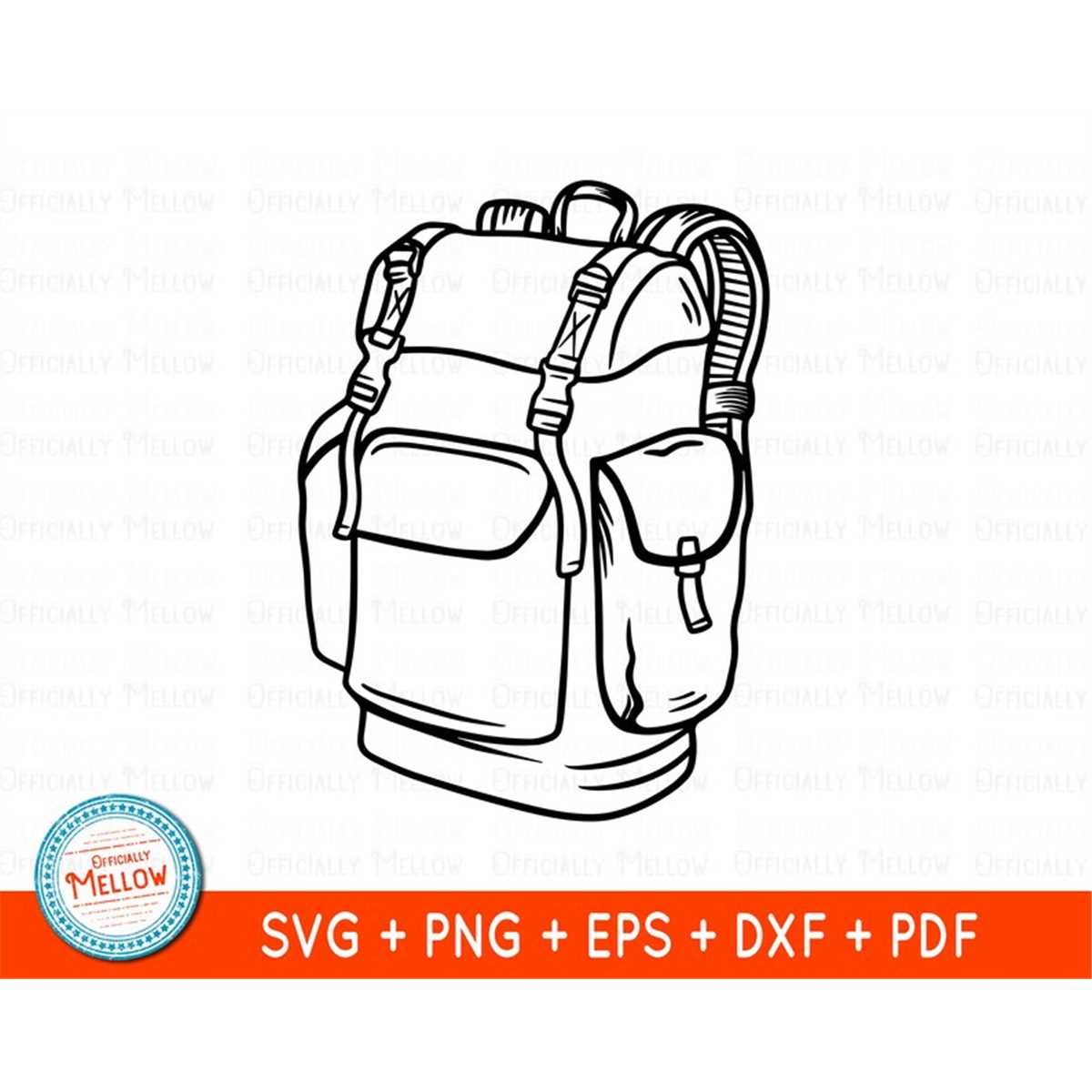 Backpack SVG, Camping SVG for shirt, backpack clipart, Cut F | Inspire ...