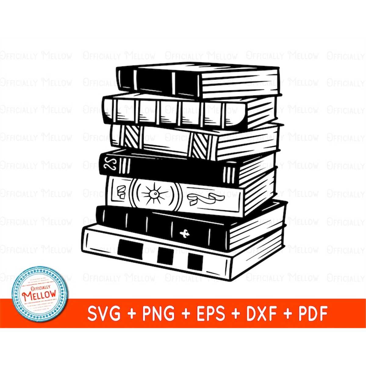 Stack Of Books SVG, Book lover Gift, Books SVG, Books Clipar | Inspire ...