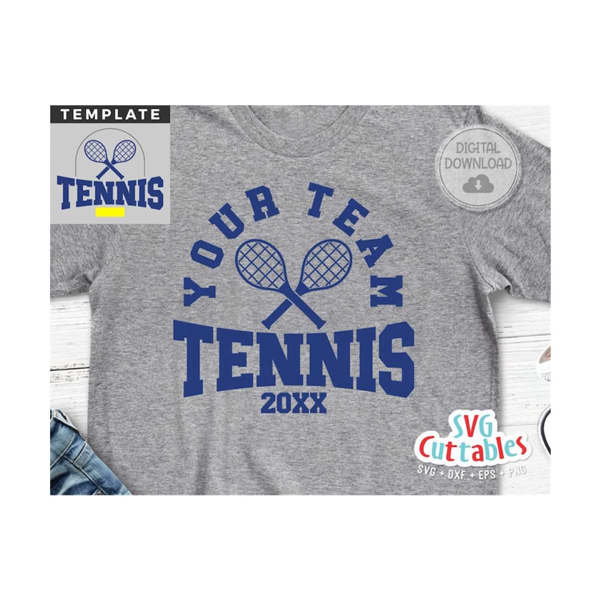 Tennis svg - Tennis Cut File - Tennis Template 0025 - Tennis - Inspire ...