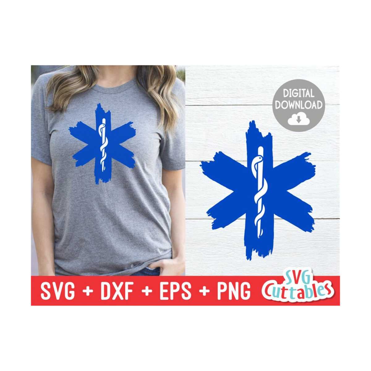 Star of Life svg - EMS - EMT - Paramedic - svg - eps - dxf - | Inspire ...
