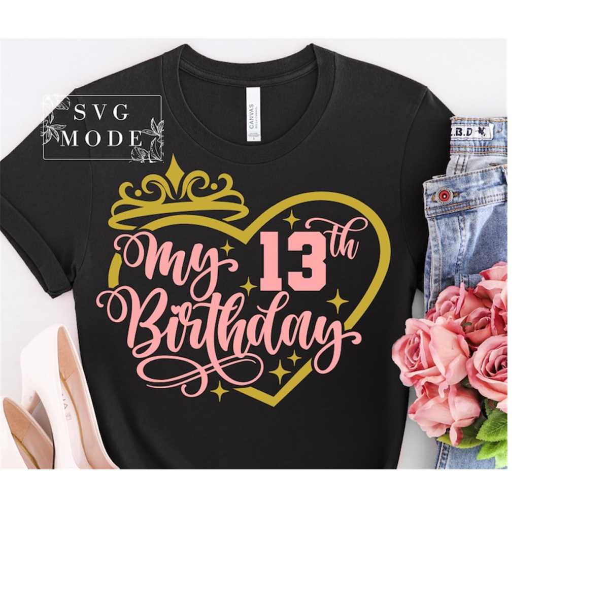 13th Birthday SVG PNG PDF, 13th Birthday Svg, Birthday Svg, | Inspire ...