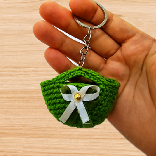 A Crochet bag keychain pdf pattern | Inspire Uplift