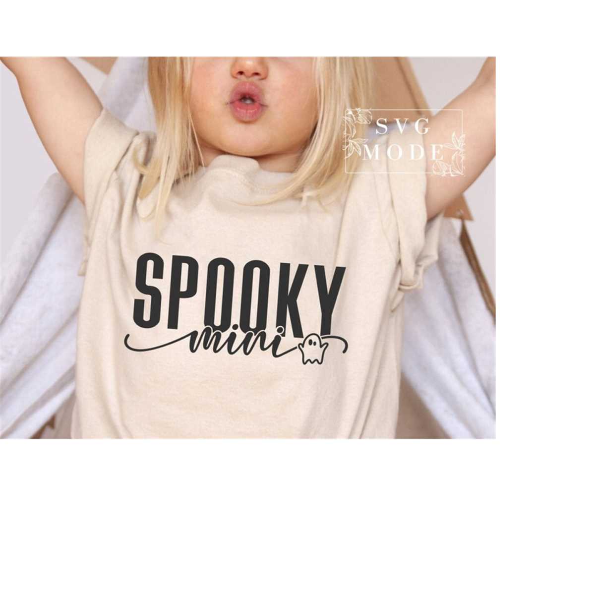 Spooky Mini SVG PNG, Baby Ghost Svg, Toddler Spooky Svg, Kid | Inspire ...