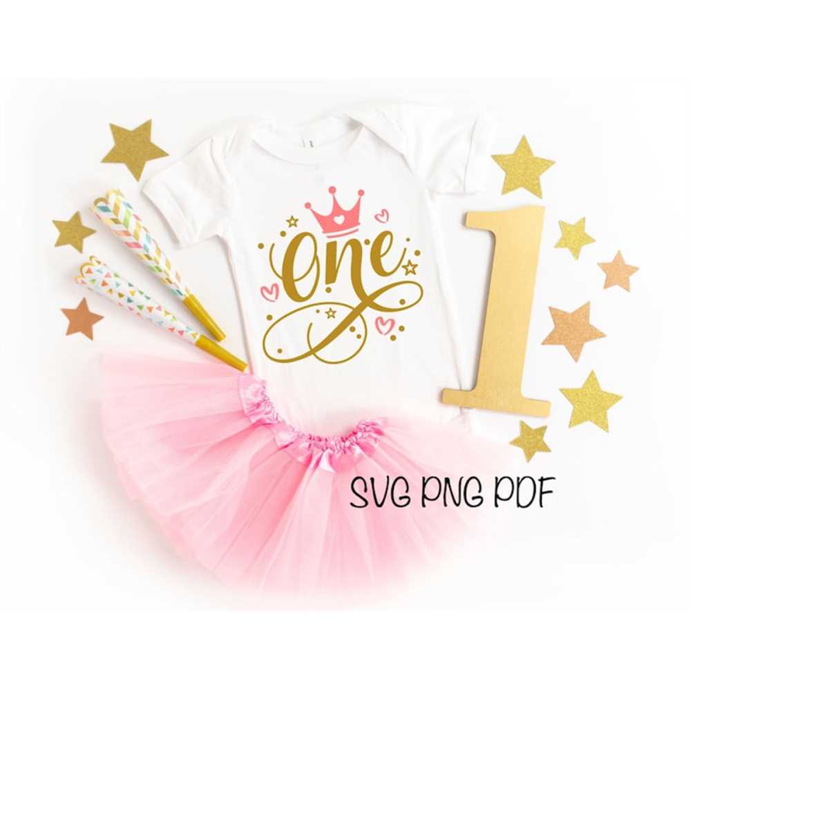 First Birthday SVG PNG PDF , 1st Birthday Svg, Birthday Svg, - Inspire ...