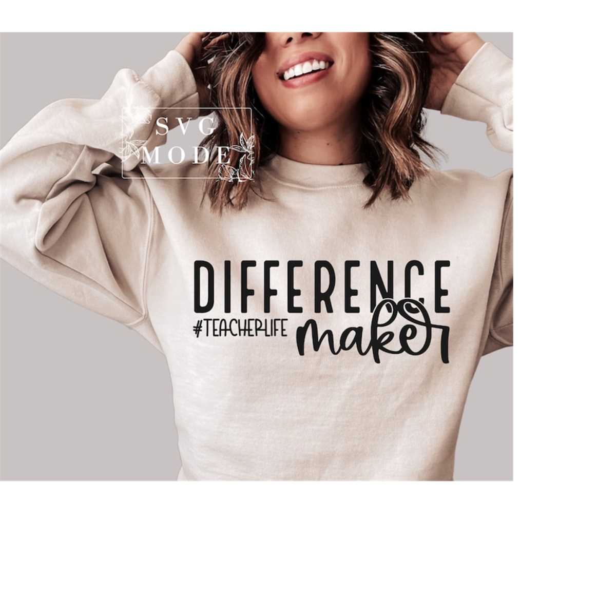 Difference Maker SVG PNG PDF, Teacher Gift Svg, Best Teacher - Inspire Uplift