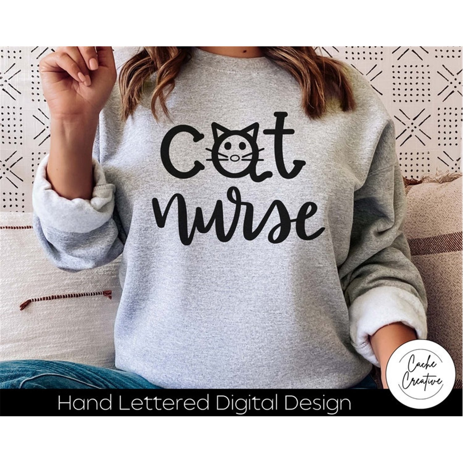 Cat Nurse Vet Tech SVG INSTANT DOWNLOAD dxf, svg, eps, png, - Inspire ...