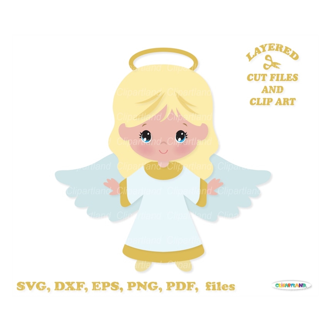 INSTANT Download. Cute girly angel svg cut files and clip a | Inspire ...