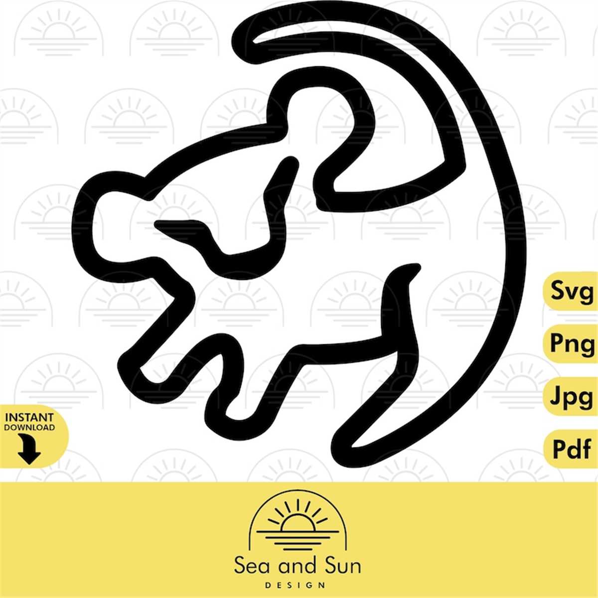 Lion King Vector Svg, Simba Disneyland Ears Svg, Png The Li | Inspire ...