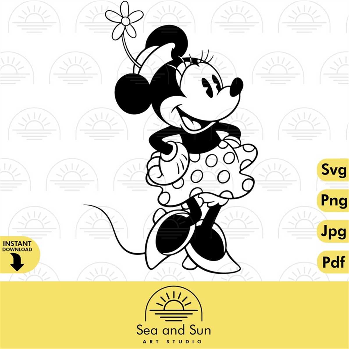 Vector Minnie Mouse Svg, Minnie Disneyland Ears Svg, Png Toy - Inspire ...