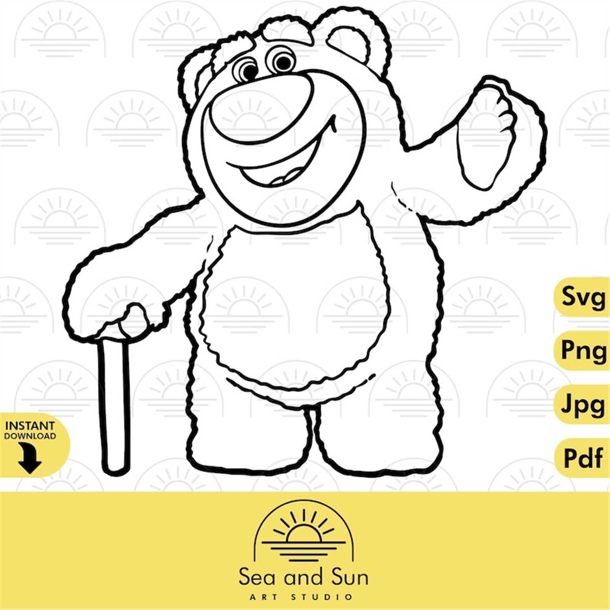 Vector Lotso Toy Story Svg, Lotso Bear Disneyland Ears Svg, | Inspire ...
