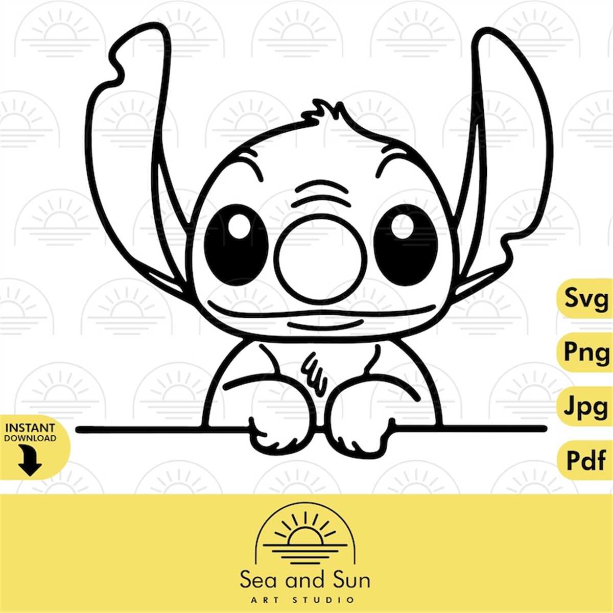 Stitch Vector Svg, Lilo and Stitch Disneyland Ears Svg, Png | Inspire ...