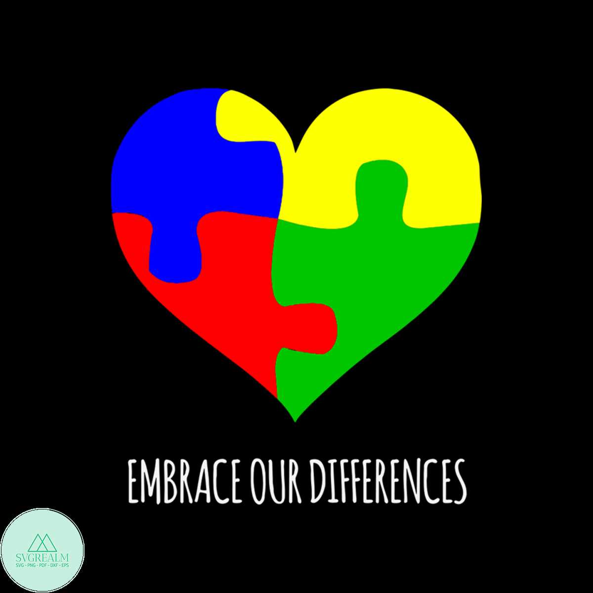 Embrace Our Differences Autism Svg, Autism Svg, Autism Aware | Inspire ...