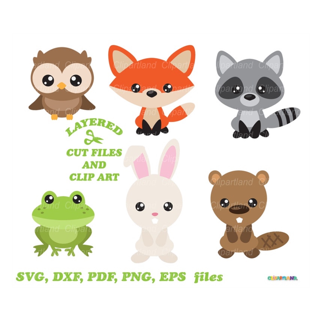 INSTANT Download. Cute little forest friends cut files and c | Inspire ...