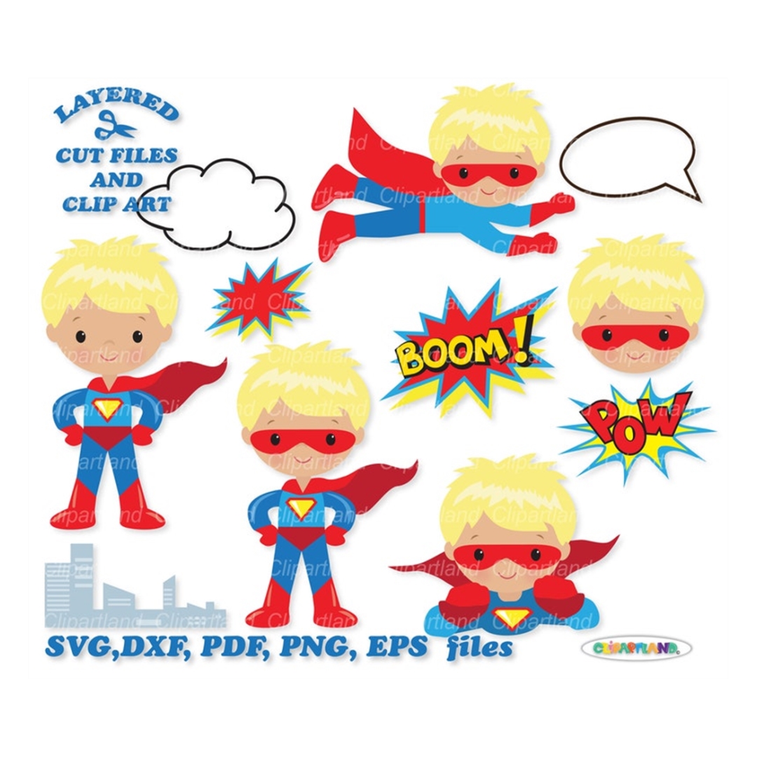 INSTANT Download. Cute super hero boy svg cut file and clip | Inspire ...