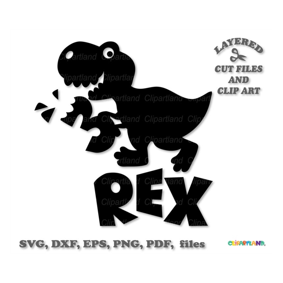 INSTANT Download. Three rex dinosaur silhouette svg cut fil | Inspire ...