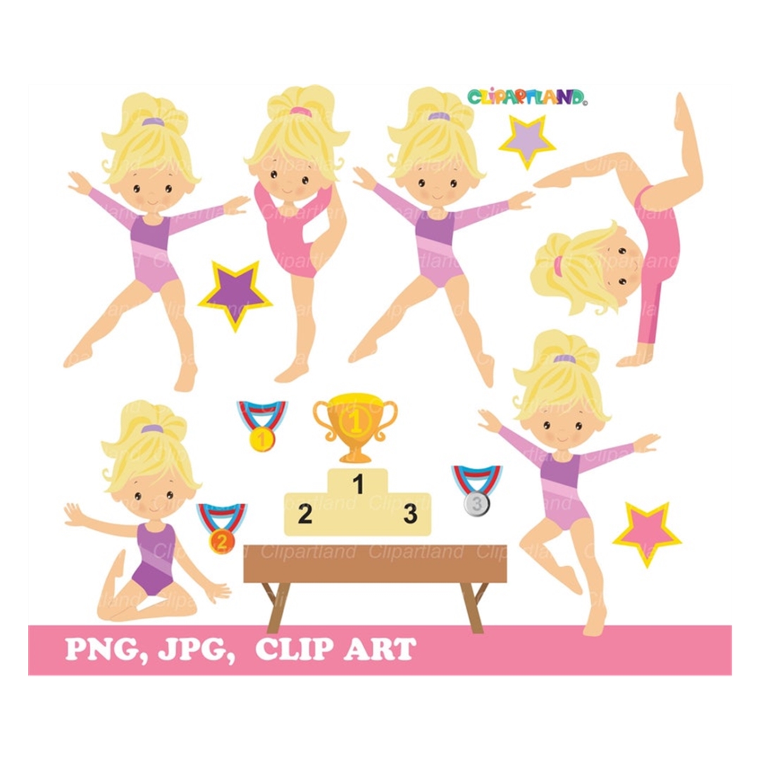 INSTANT Download. Girls gymnasts clip art. Cgym_16. Persona | Inspire ...