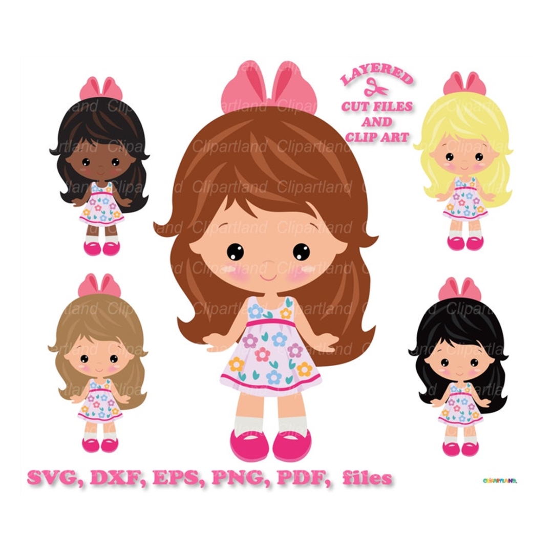 INSTANT Download. Cute little girl svg cut file for Cricut, | Inspire ...