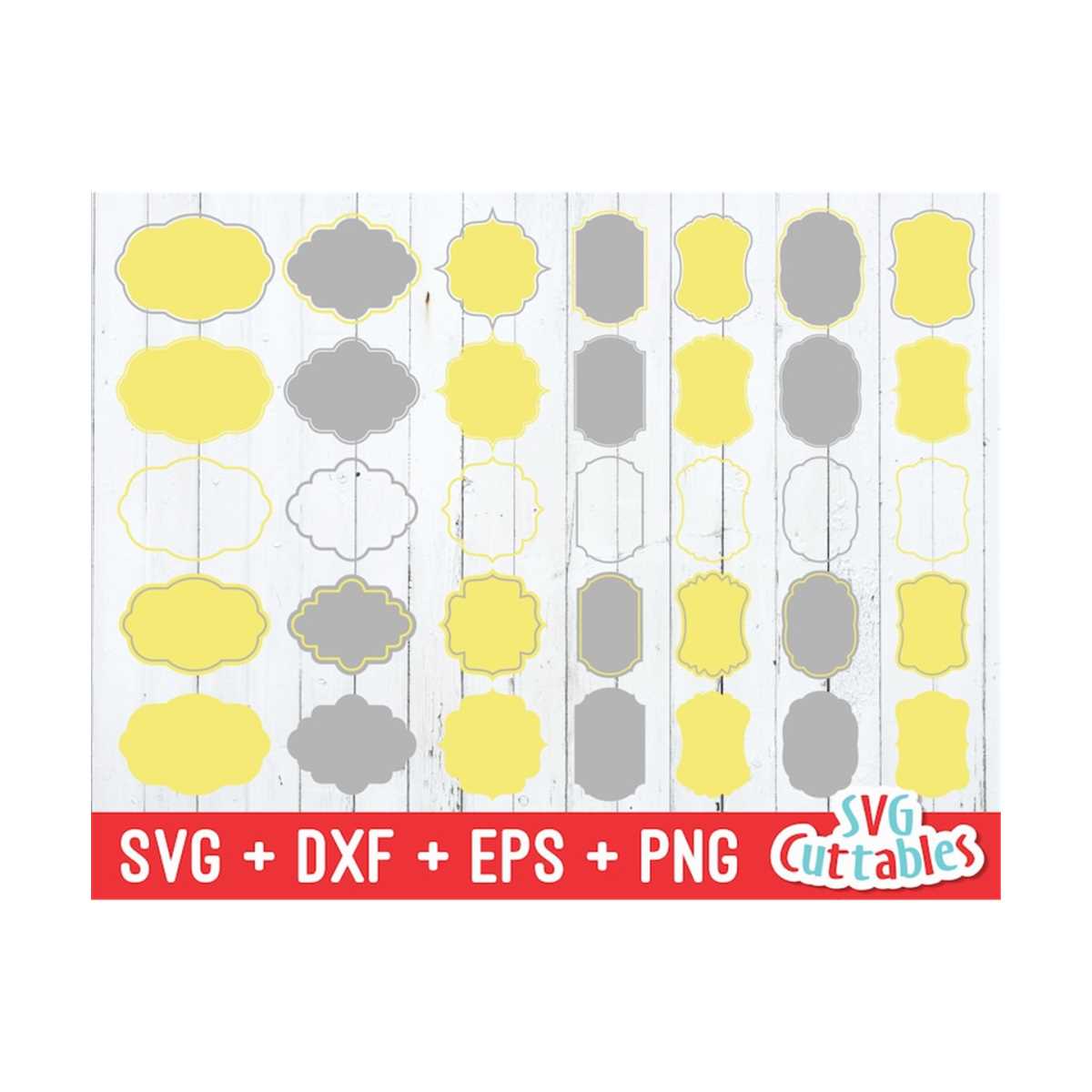 Frames svg Cut File - Labels svg - Vector Frames - svg - dxf - Inspire ...