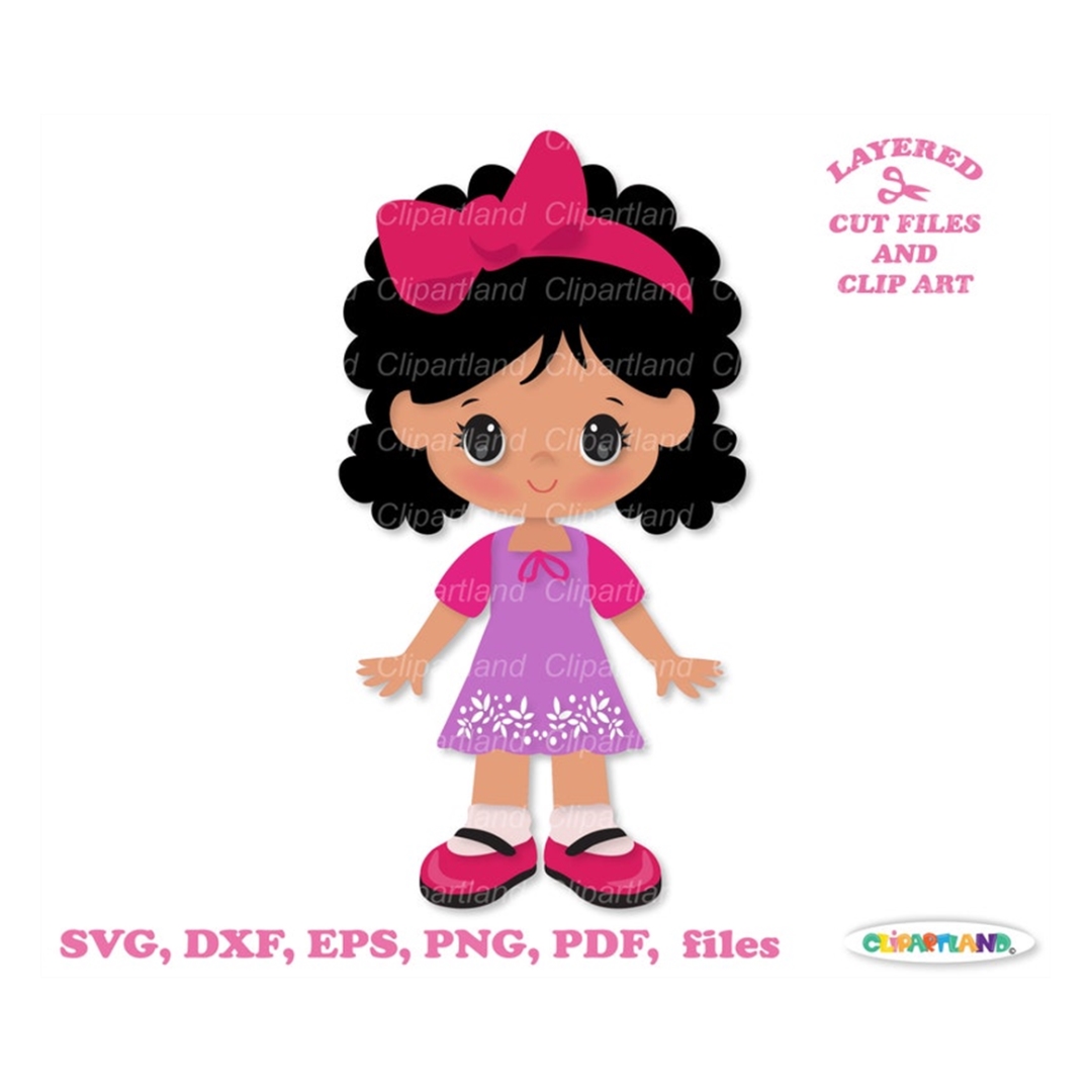 INSTANT Download. Cute little girl svg cut file and clip art - Inspire ...