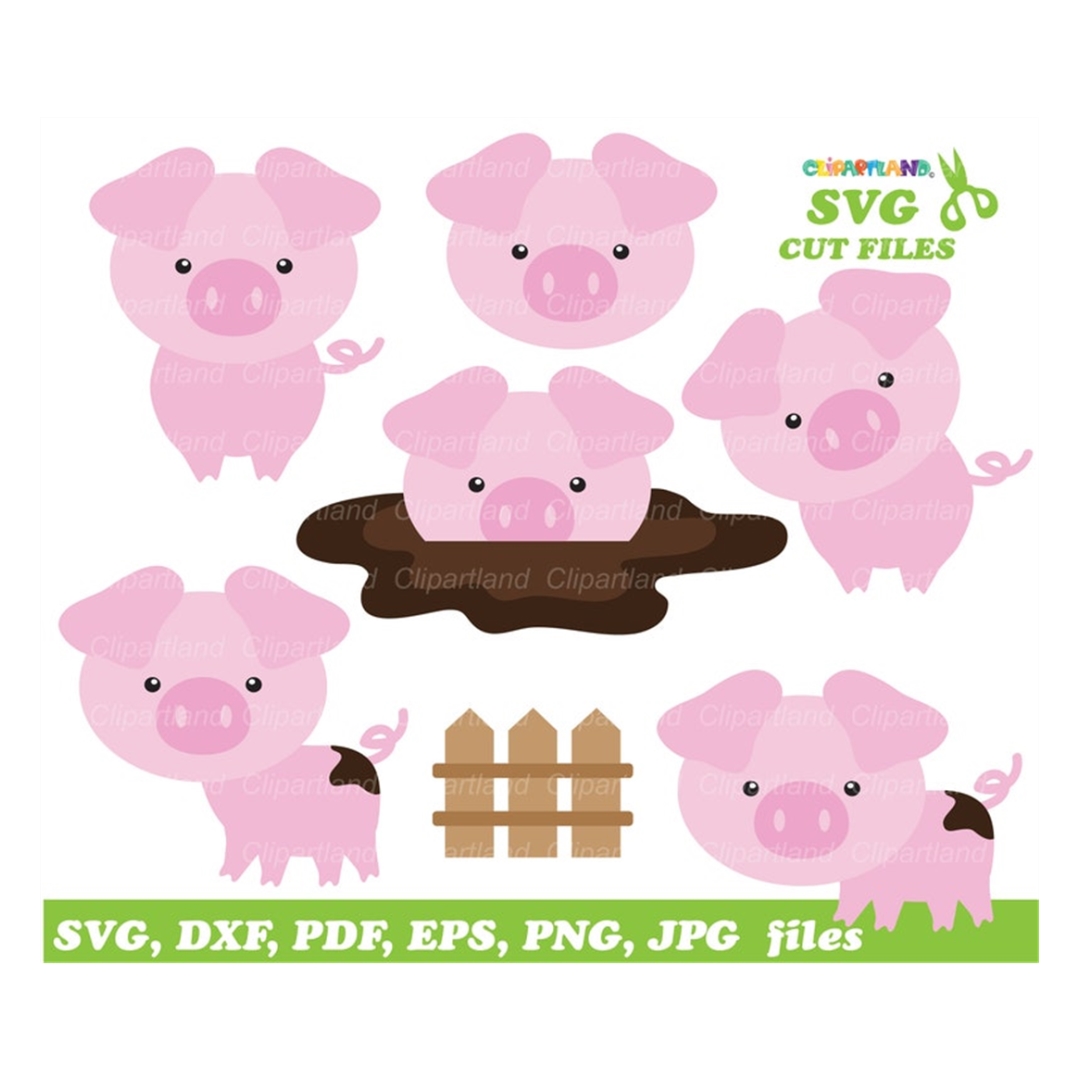 INSTANT Download. Cute pigs svg cut files. Cp_1. Personal a | Inspire ...