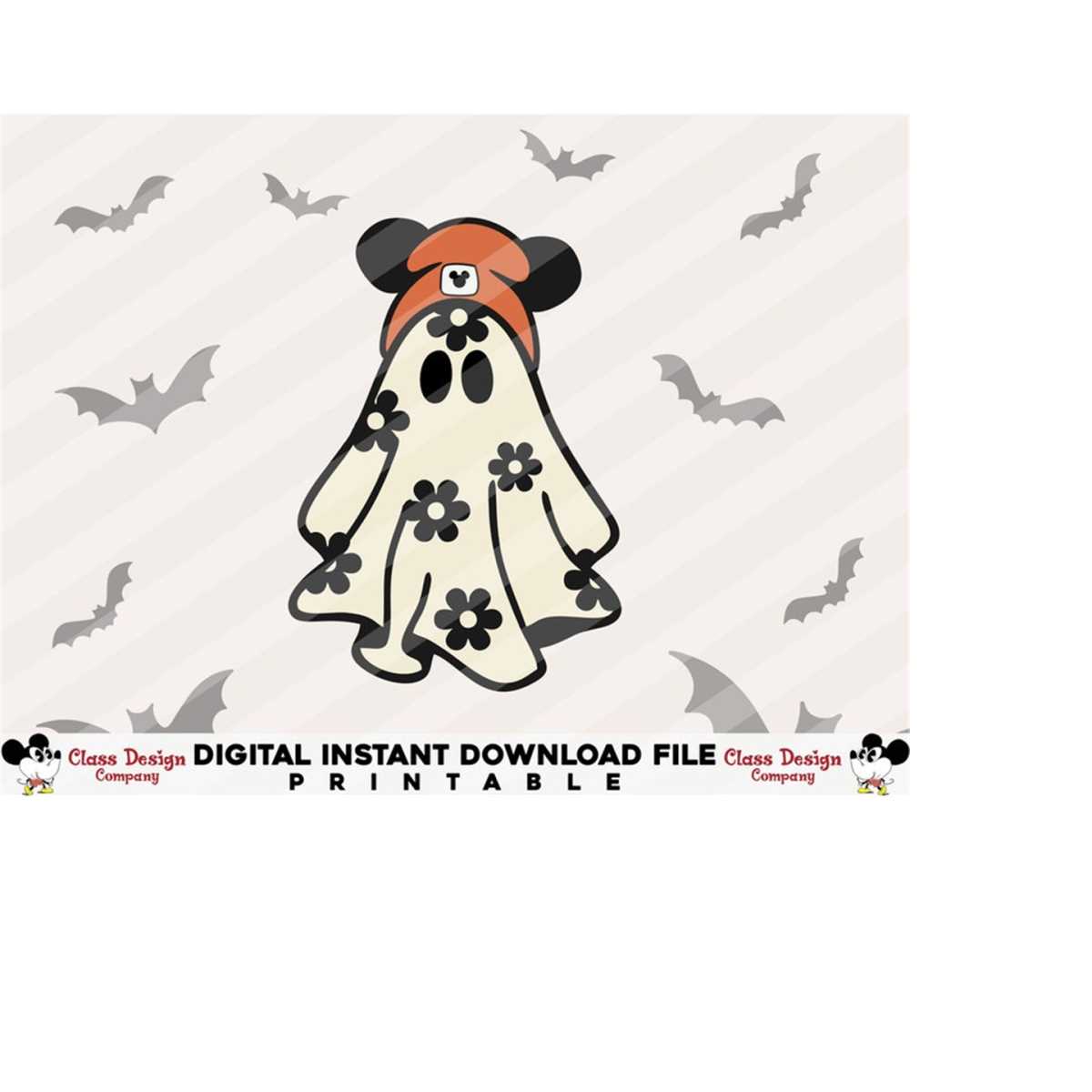 SPOOKY DAISY GHOST Svg, Cute Halloween Ghost Svg, Halloween - Inspire ...