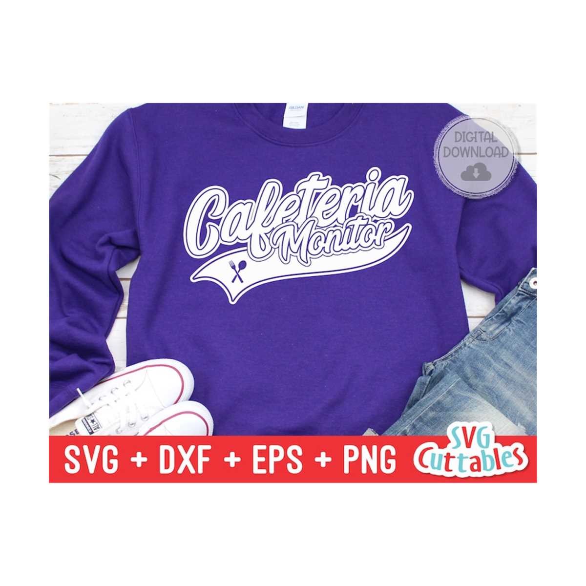 Cafeteria Monitor svg - Teacher Cut File - Occupation - Swoo | Inspire ...