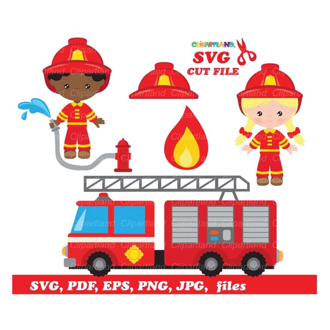 INSTANT Download. Firefighter svg cut files. Fireman cut fil - Inspire ...
