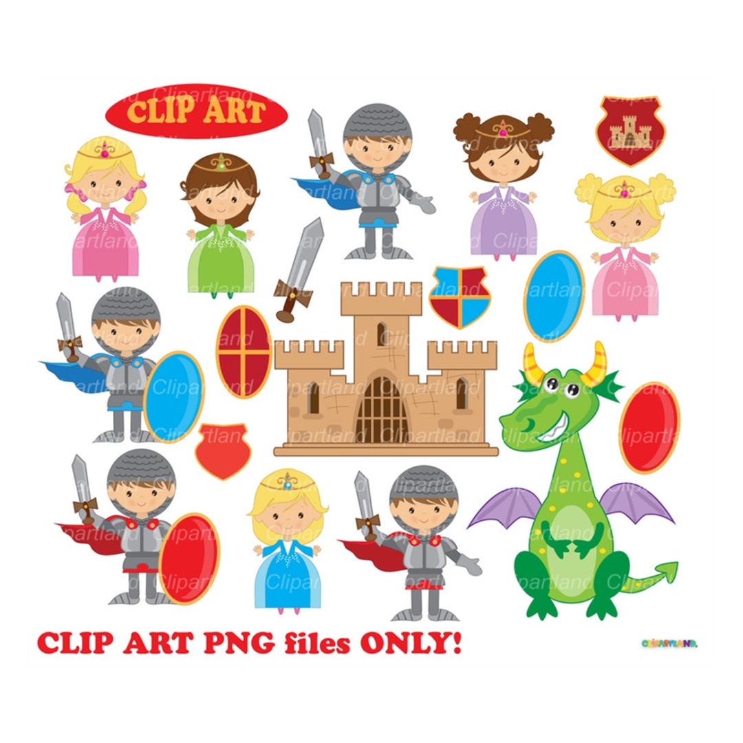 INSTANT Download. Knight,princess and dragon CK_87. Personal | Inspire Uplift