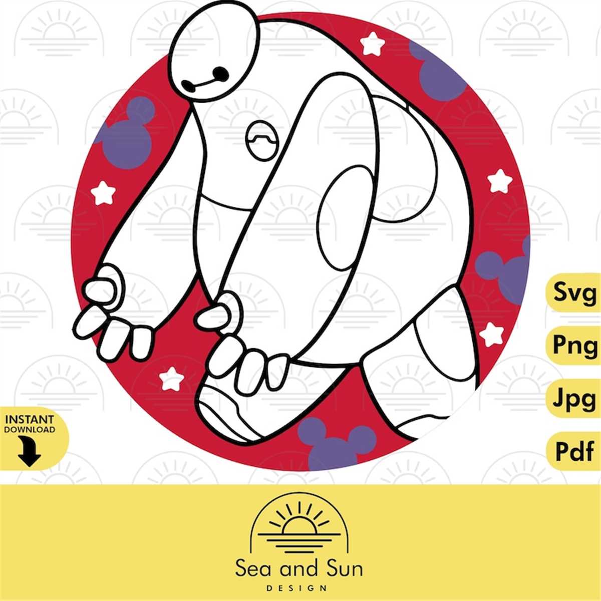 Baymax Svg Clip art Files, Big Hero 6, Disneyland Ears, Digi - Inspire ...