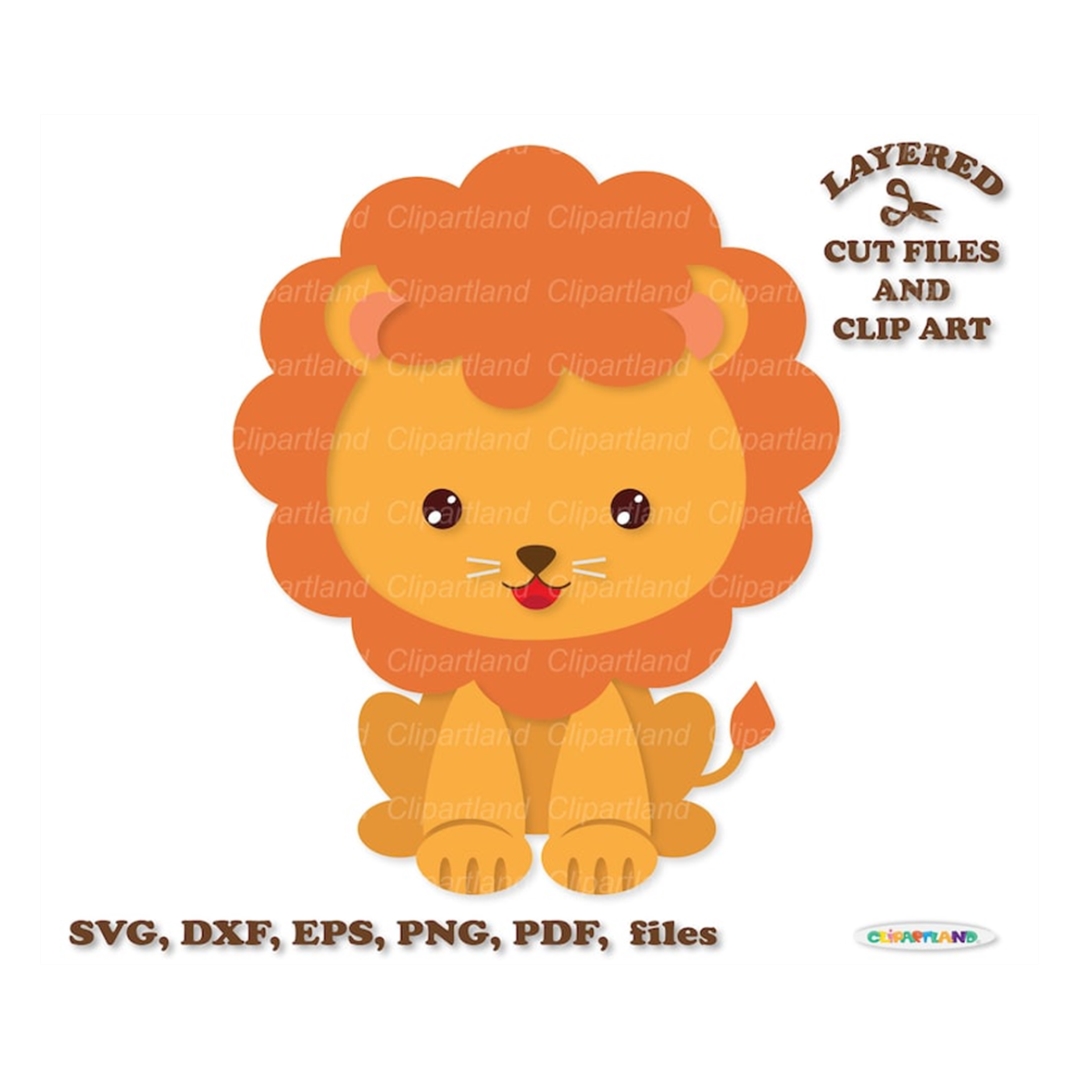 INSTANT Download. Cute lion svg cut files and clip art. Pers | Inspire ...