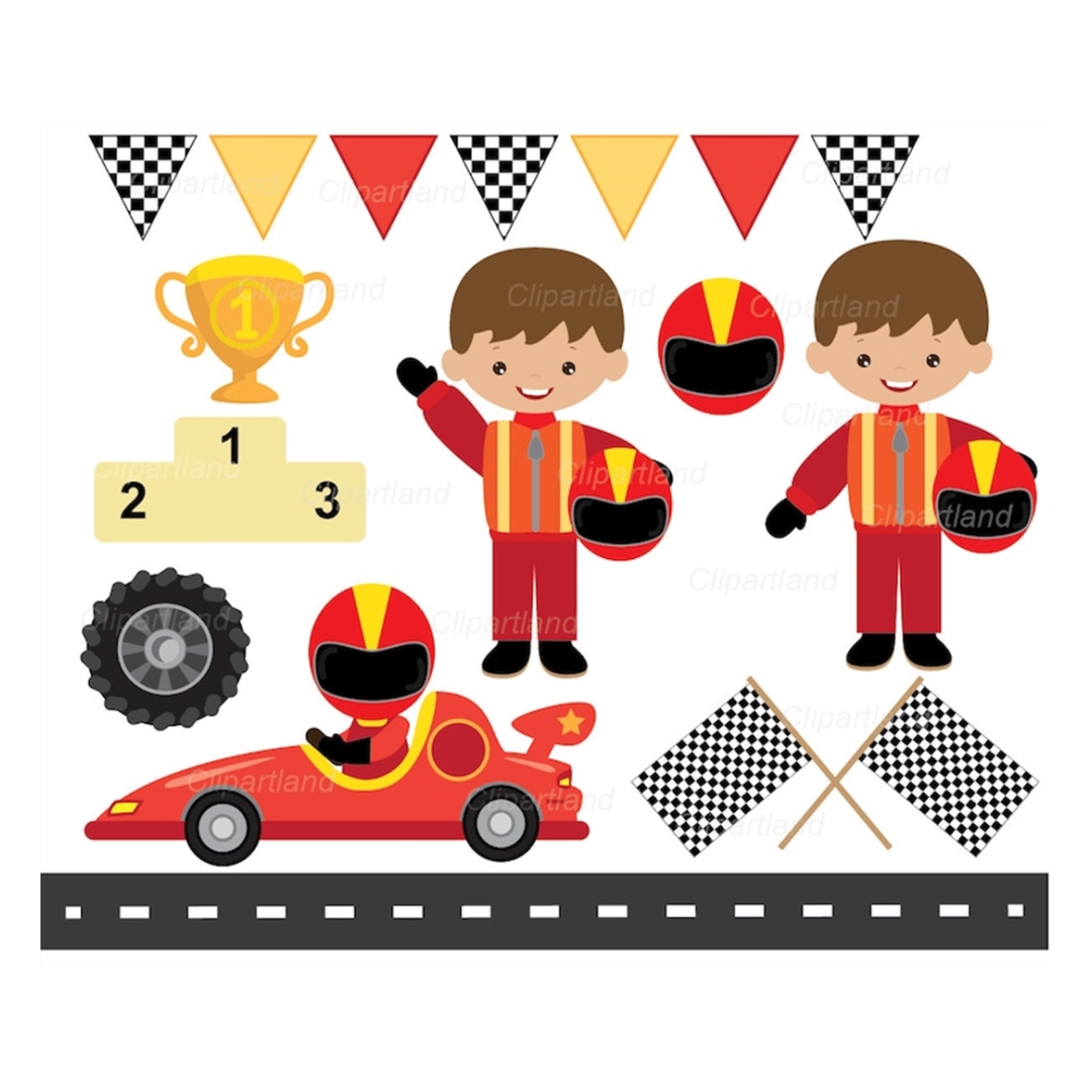 INSTANT Download. Race clip art. Cr_4 . Personal and commer | Inspire ...