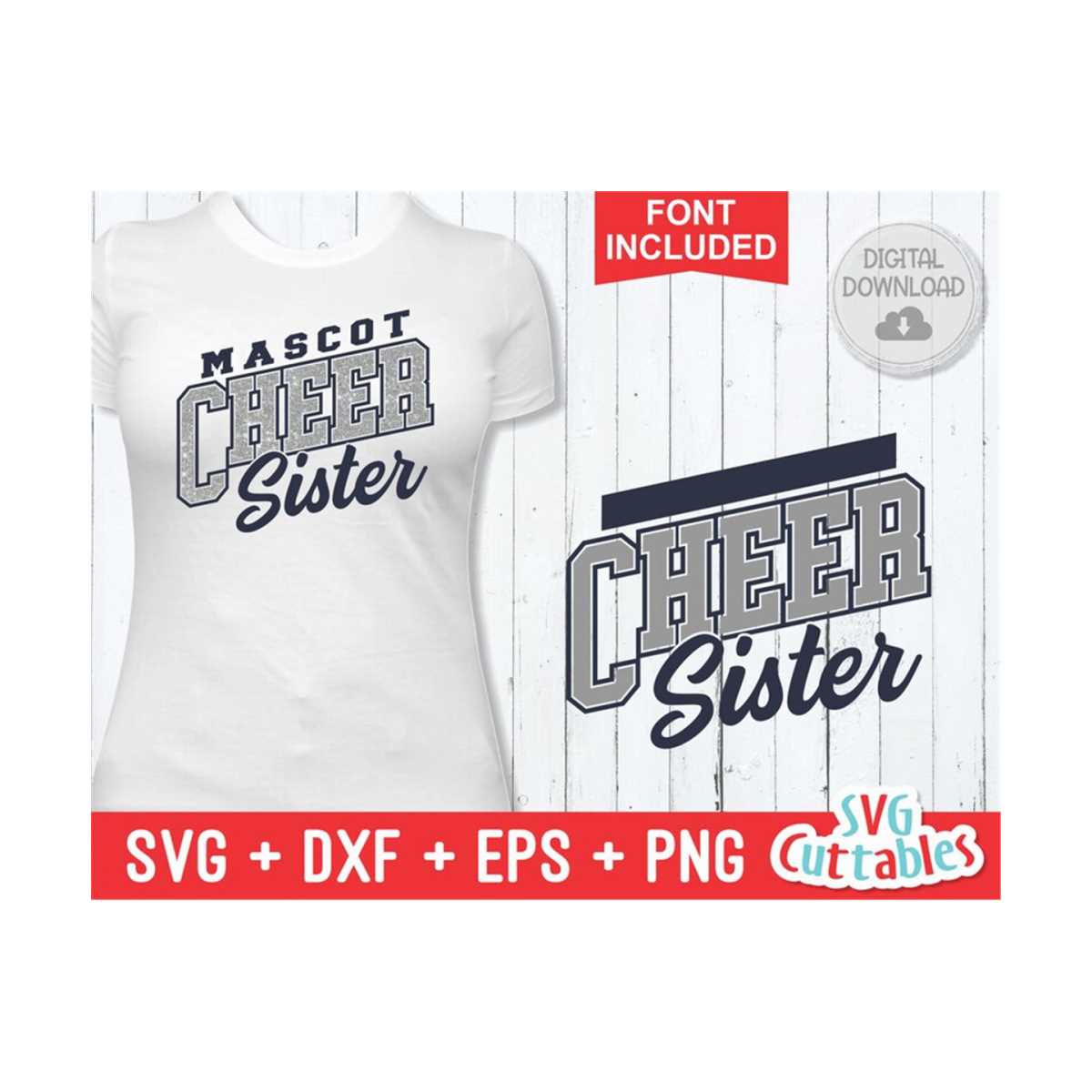 Cheer svg Cut File - Cheer Sister - Cheer Template 0047 - sv | Inspire ...