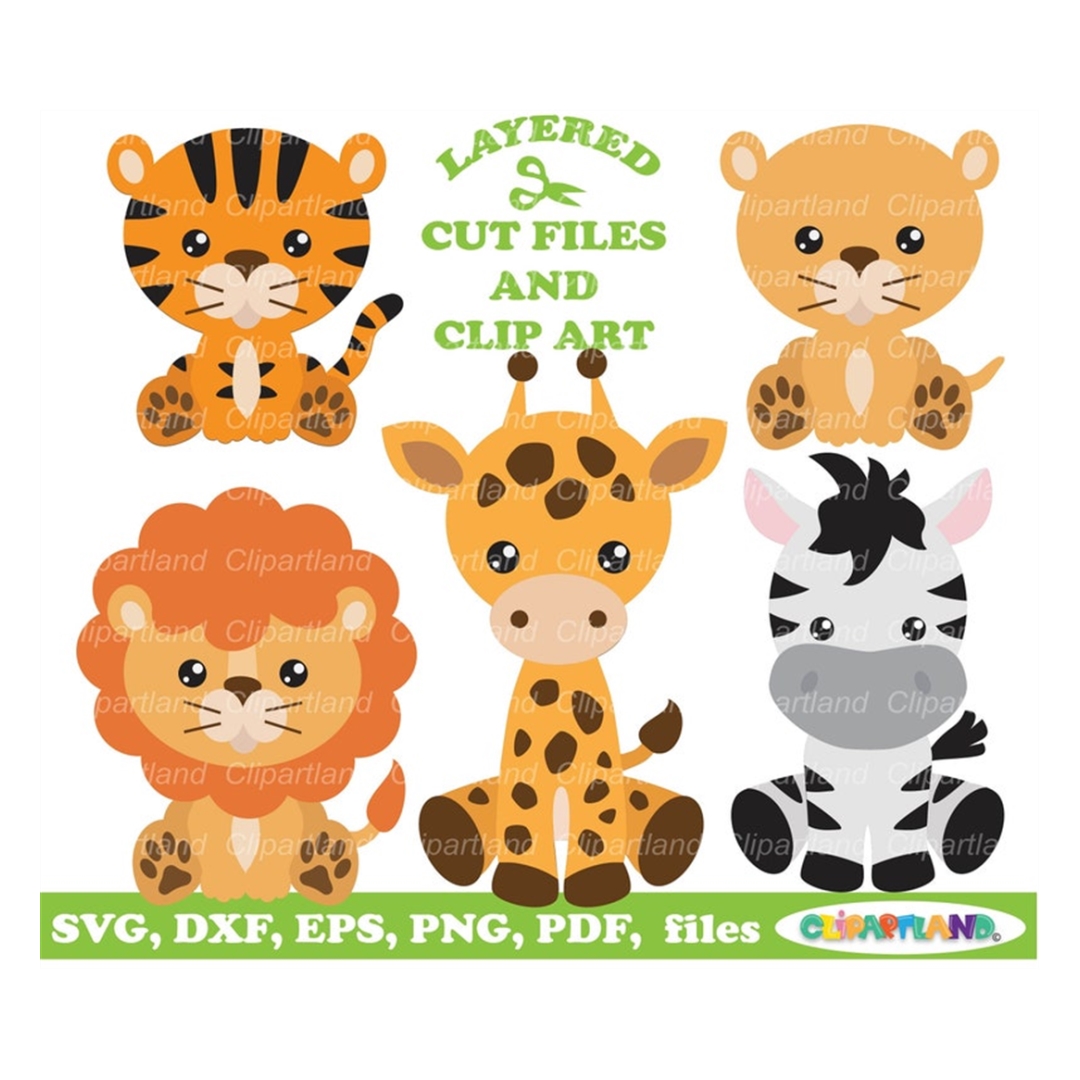 INSTANT Download. Cute sitting baby animals svg cut files an - Inspire ...