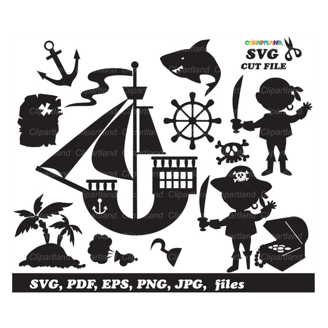 INSTANT Download. Pirate boy silhouette cut files. Cps_1. Pe | Inspire ...